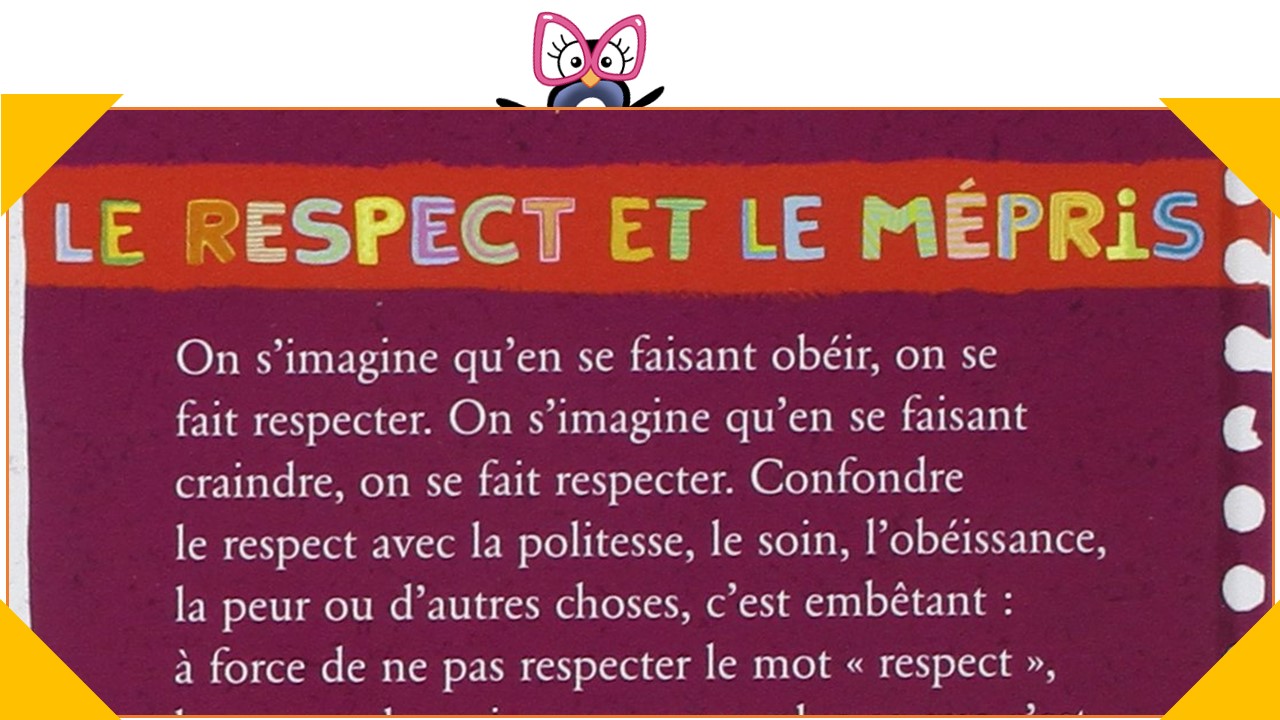 Instruction civique : le respect – Charivari à l'école