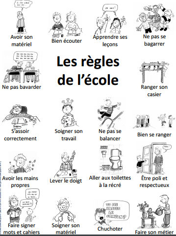 règles – Charivari à l'école