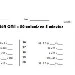 Calcul mental : défi CE – Charivari à l'école