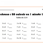 Calcul mental : défi CE – Charivari à l'école