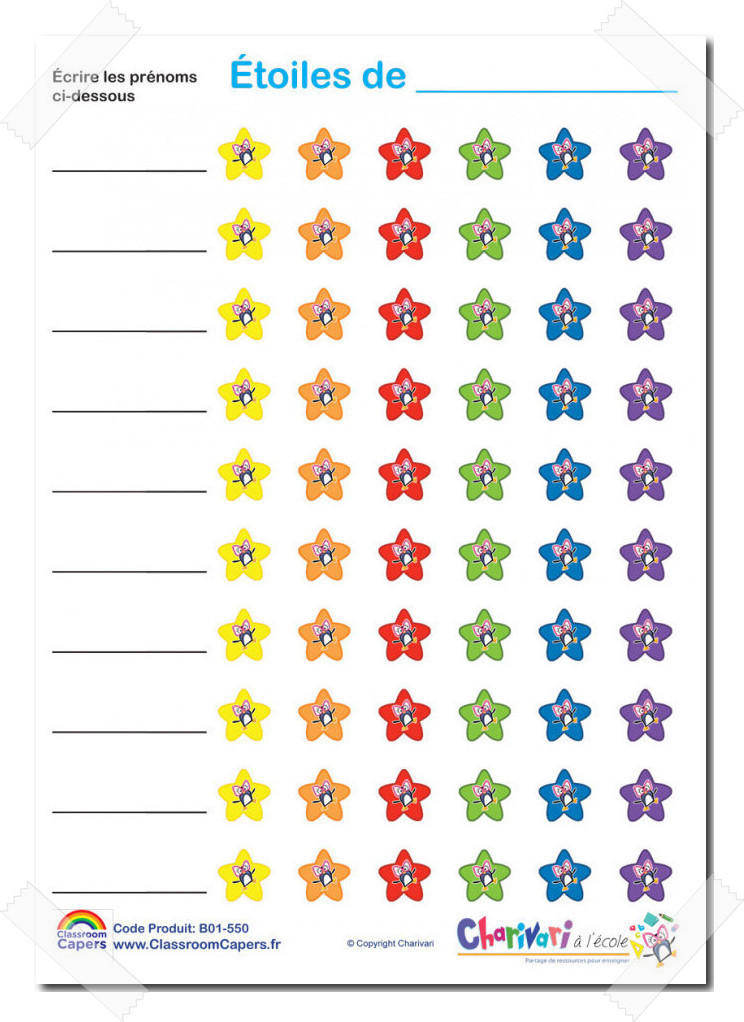 Les étoiles de grammaire pour les CE1-CE2 - Charivari à l'école