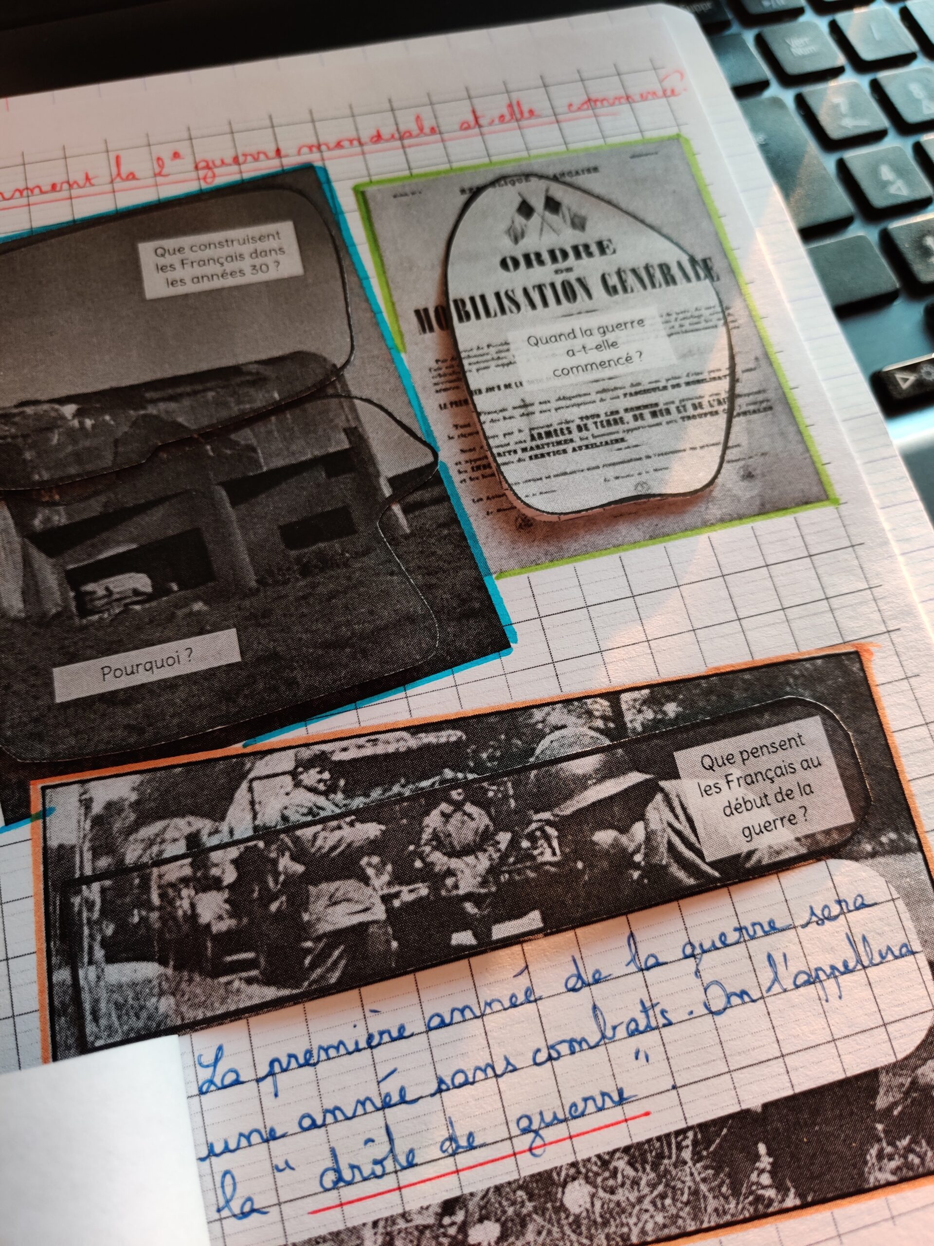 2e guerre mondiale : leçons à manipuler. - Charivari à l'école