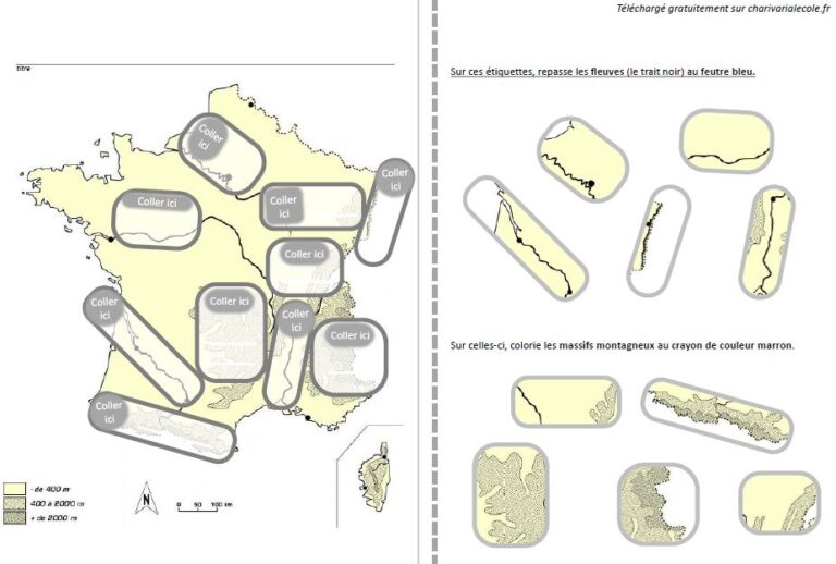 Géographie : cartes à manipuler - Charivari à l'école