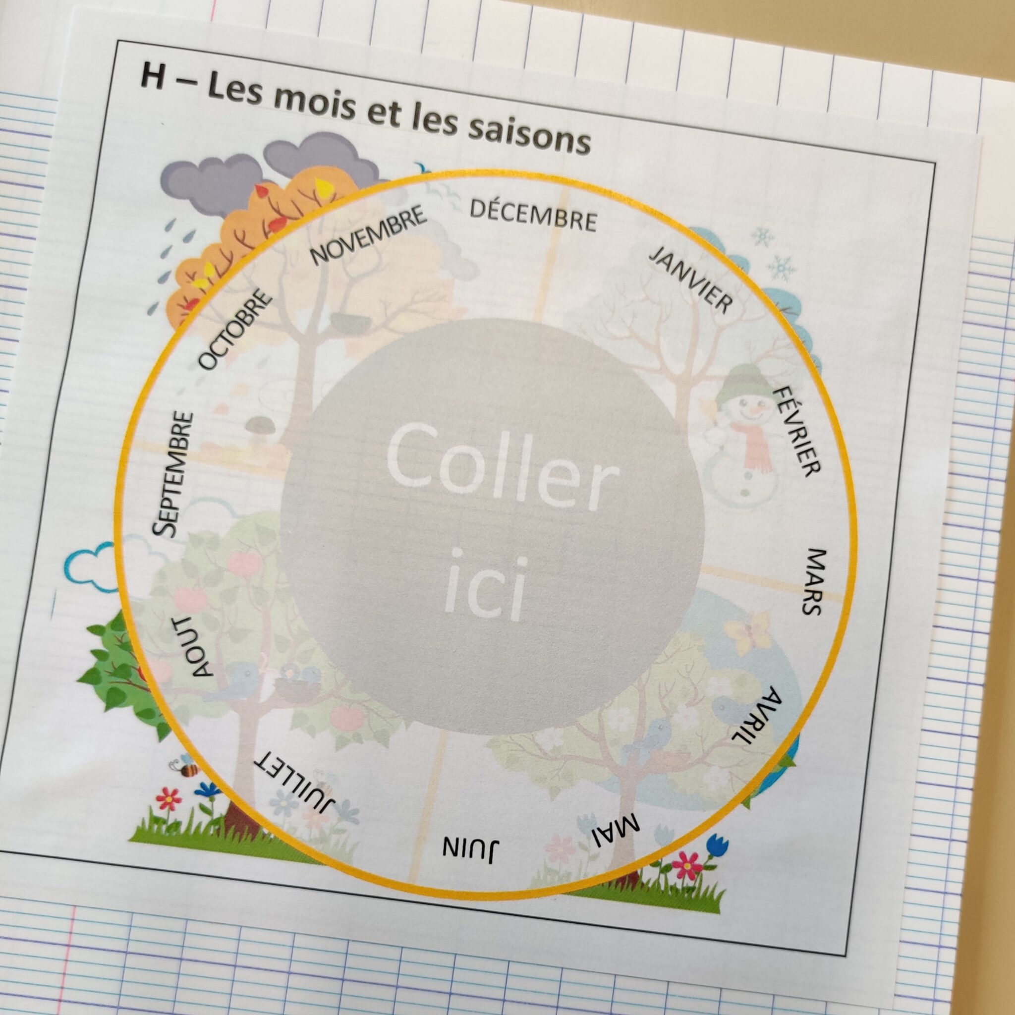 Les mois et les saisons - Charivari à l'école